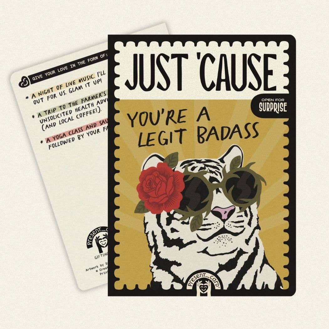 PresentCard™ | You're a Legit Badass - Best Friend Card – Chirps & Cheers